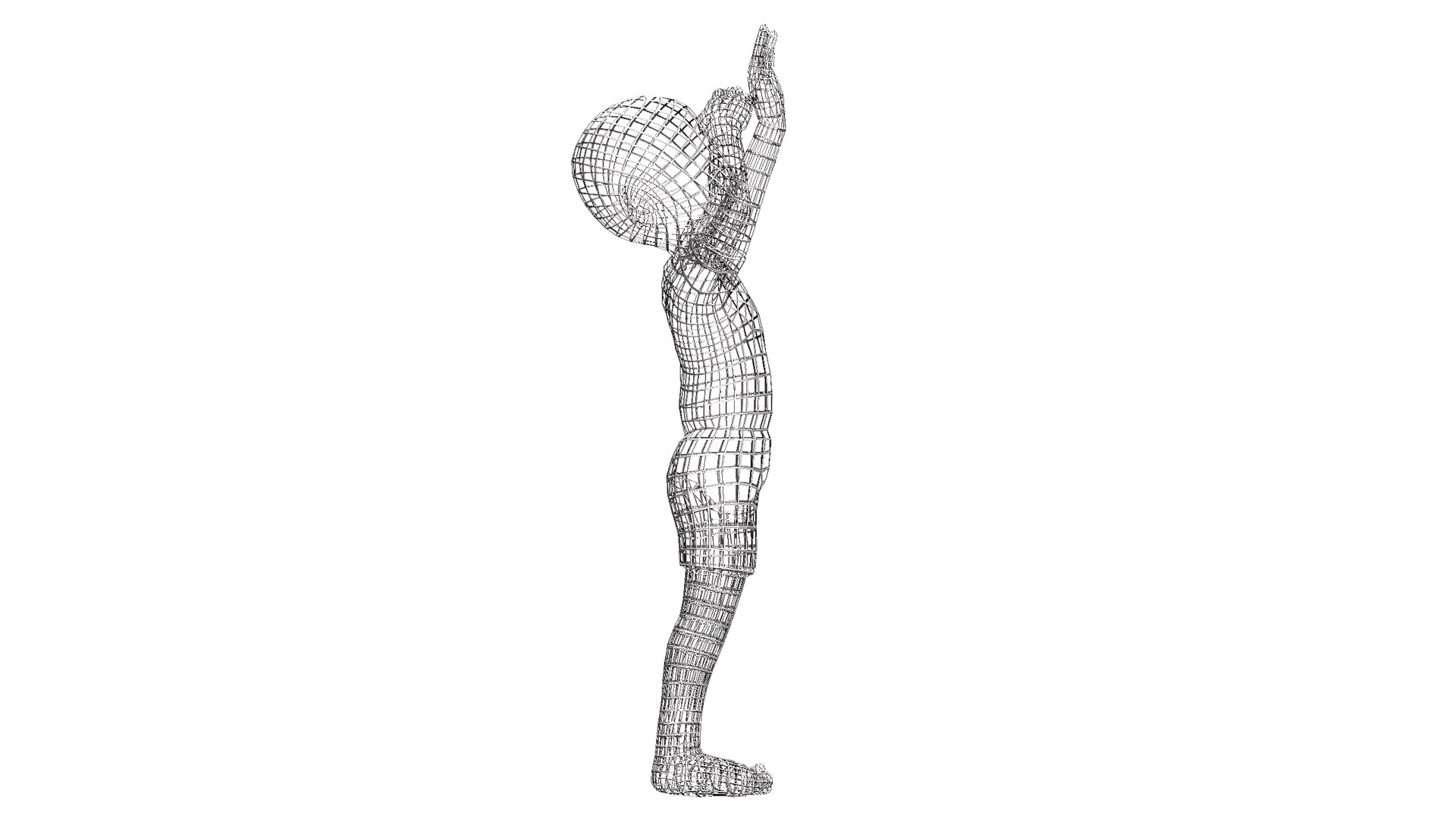 Human Wireframe 3D Model - TurboSquid 2277068