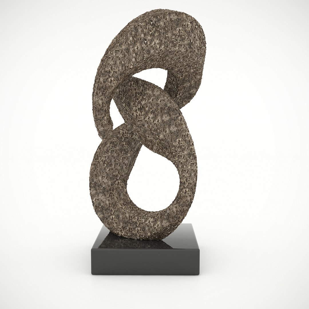 3d model figure 8 sculpture