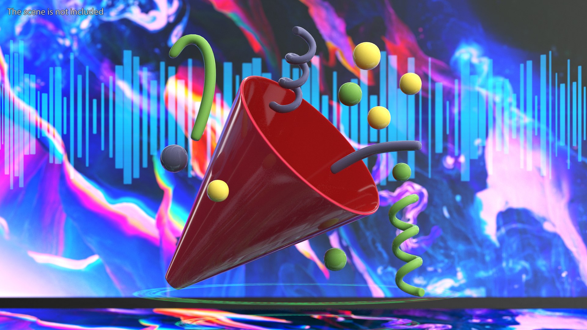 3D Party Popper Emoji - TurboSquid 1870617