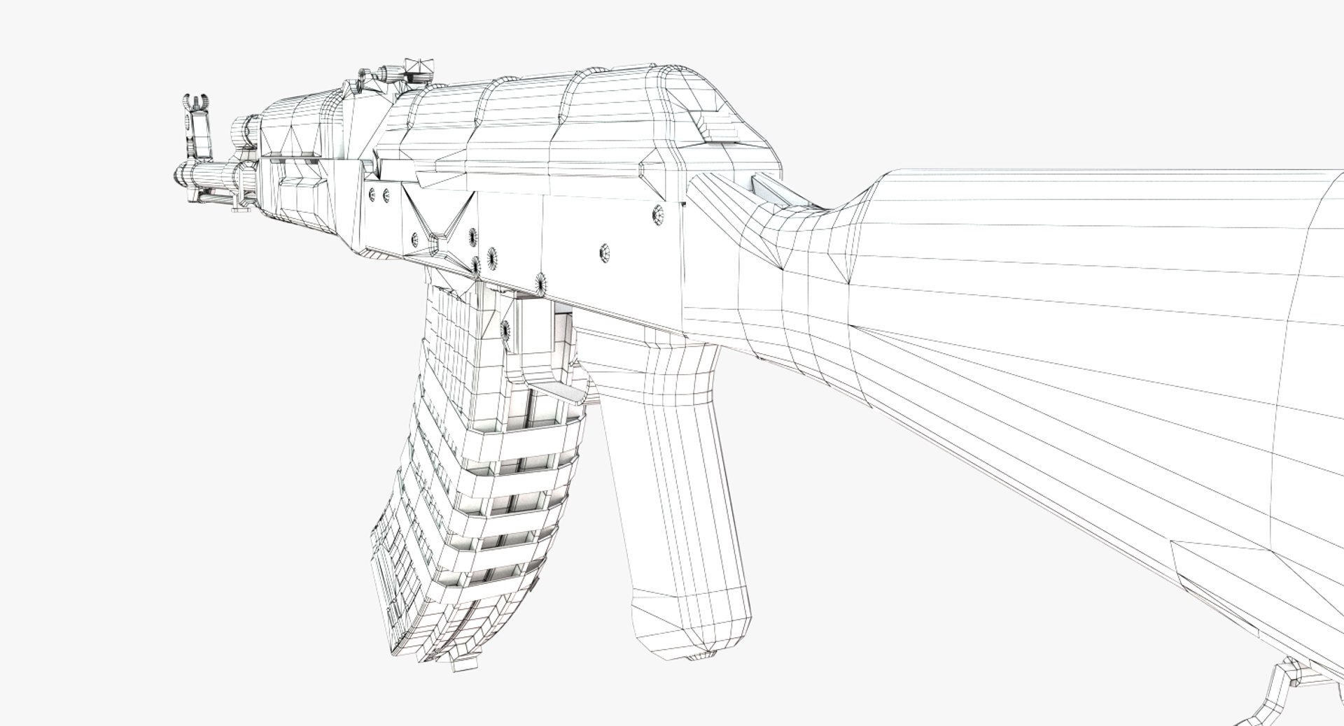 Assault Rifle Ak 3d Model