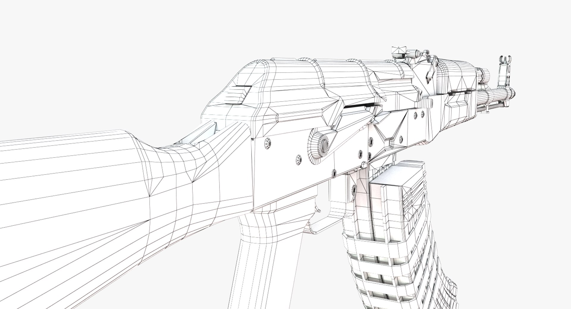 Assault Rifle Ak 3d Model