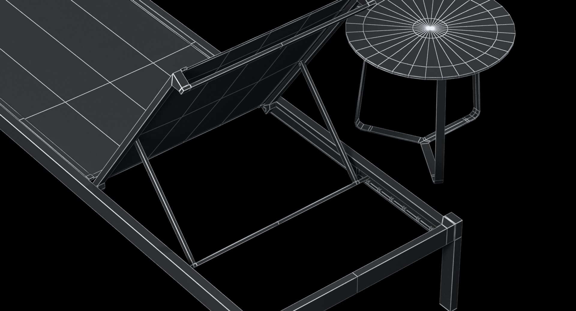 3ds max sun lounger