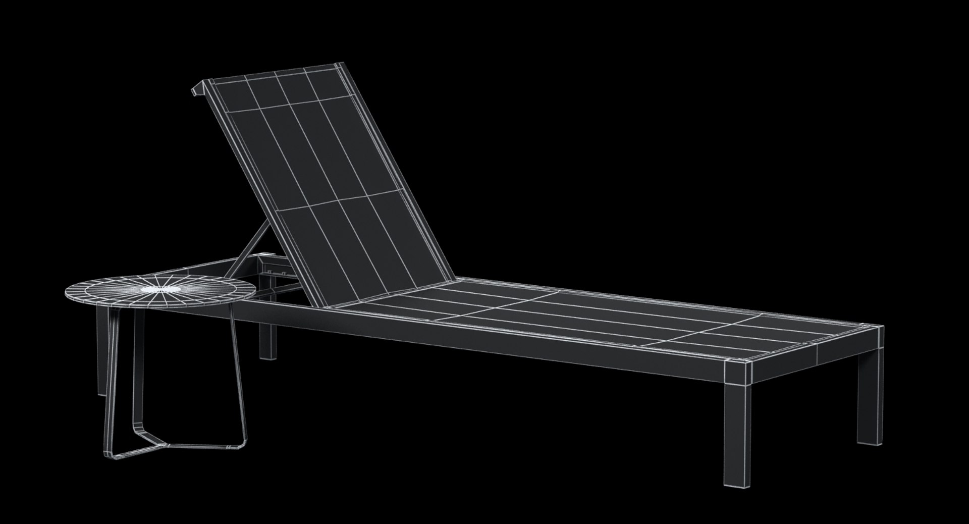 3ds max sun lounger