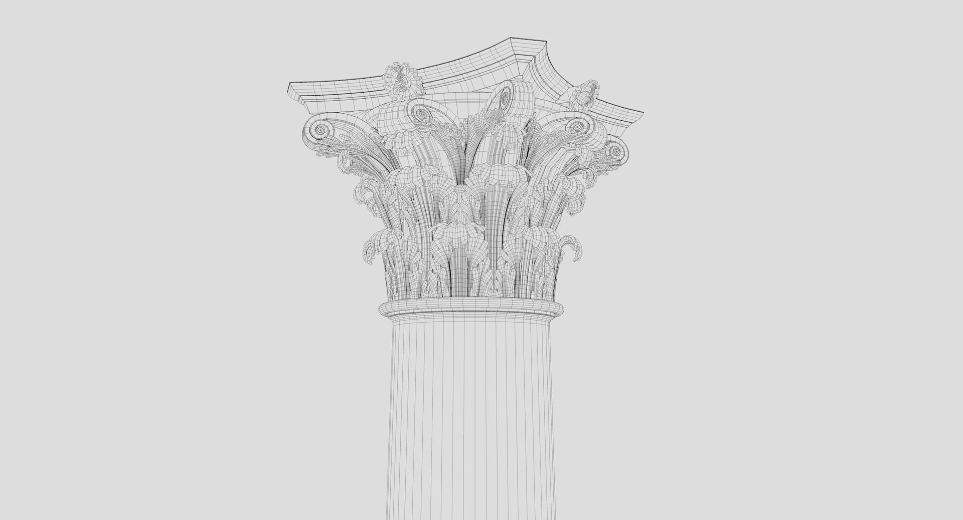 Corinthian Column 3D Model - TurboSquid 2397720