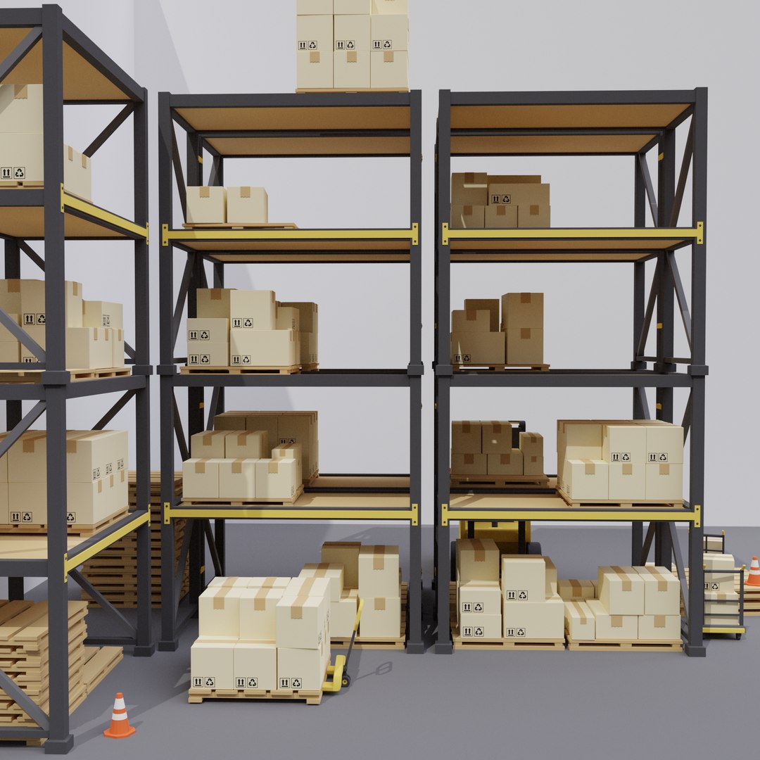 3D LowPoly Warehouse Collection Pack - TurboSquid 2086067