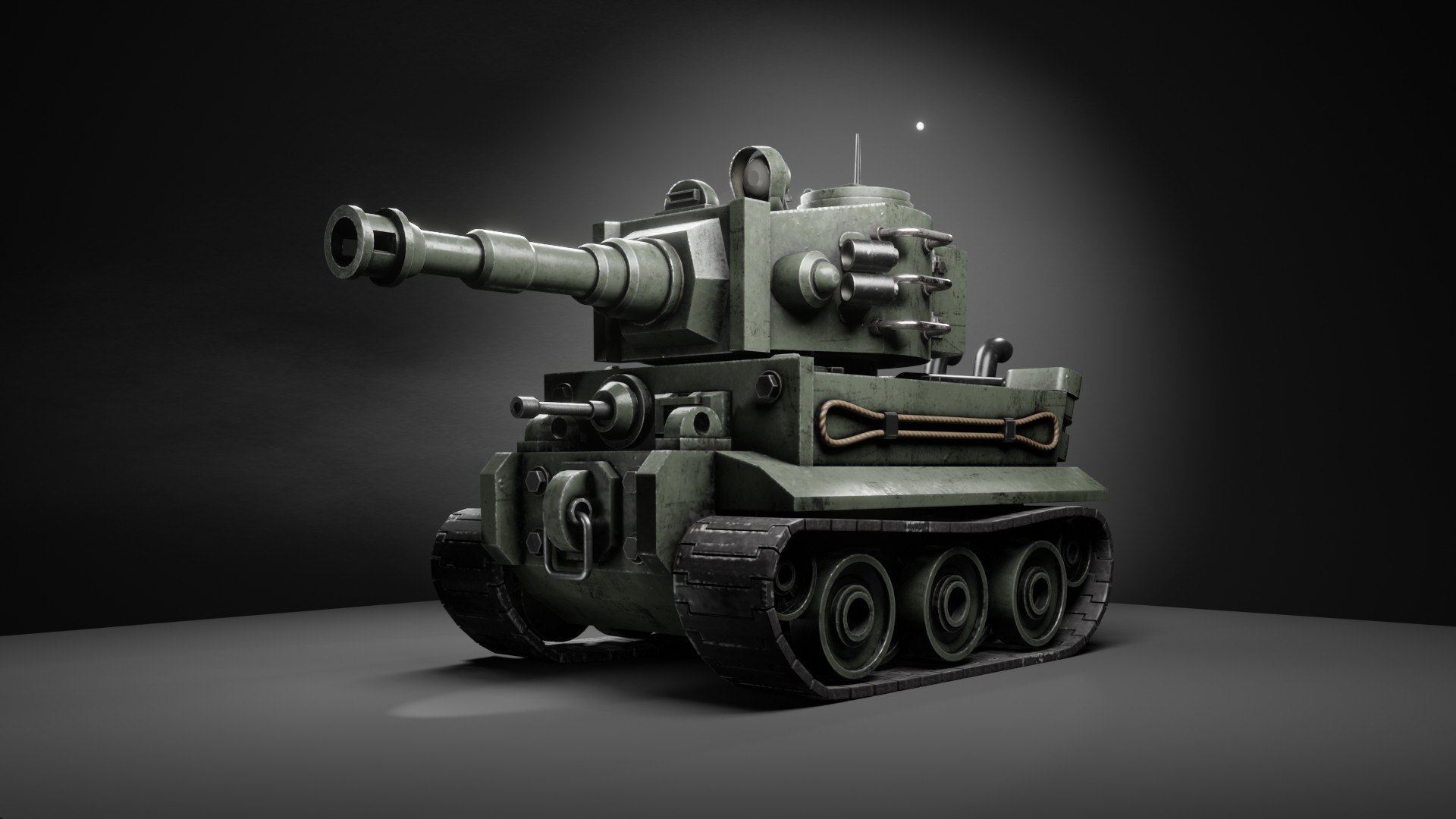 Stylized Battle Tank Tiger 3D Model - TurboSquid 1811320