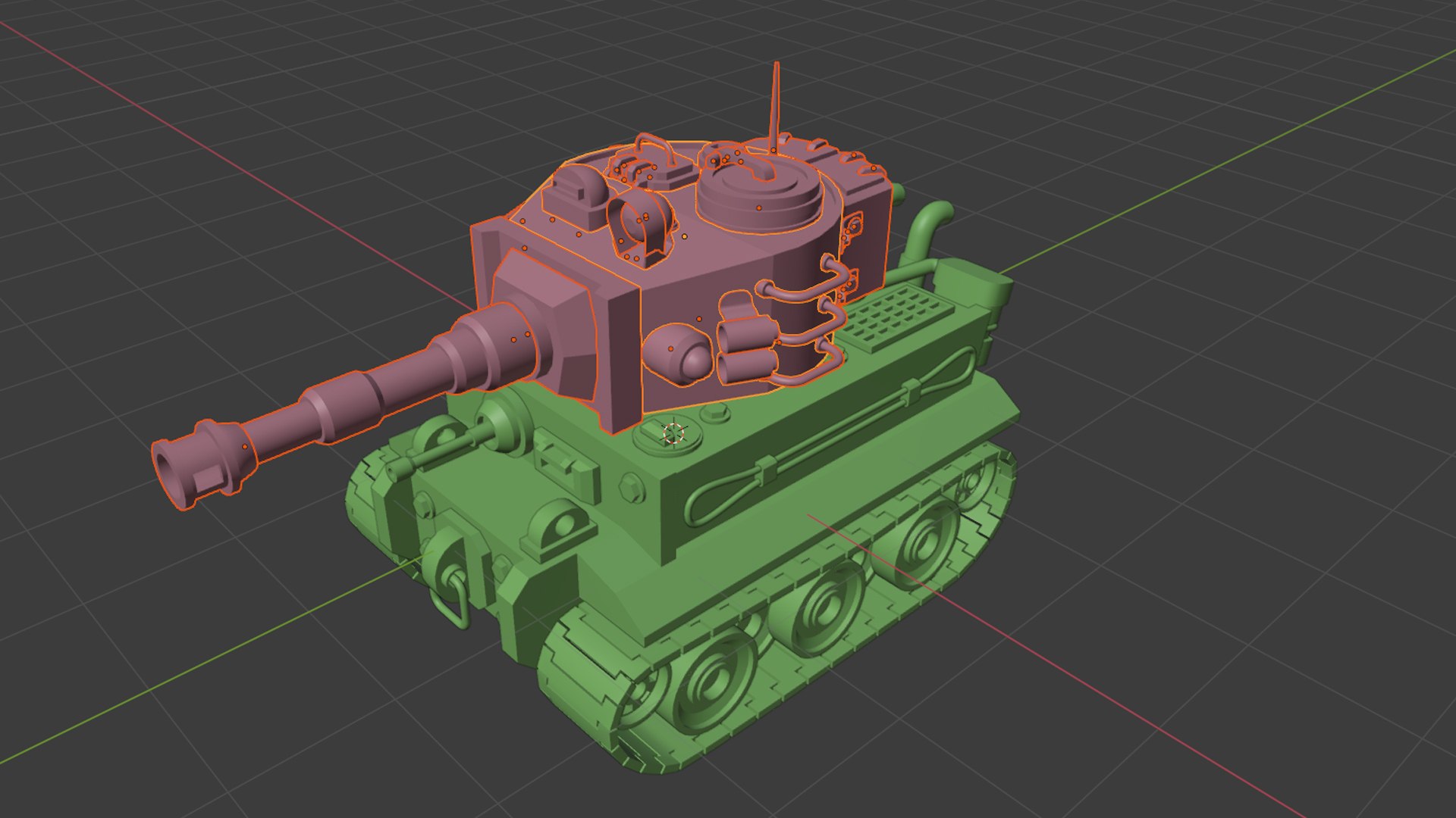 Stylized Battle Tank Tiger 3D Model - TurboSquid 1811320