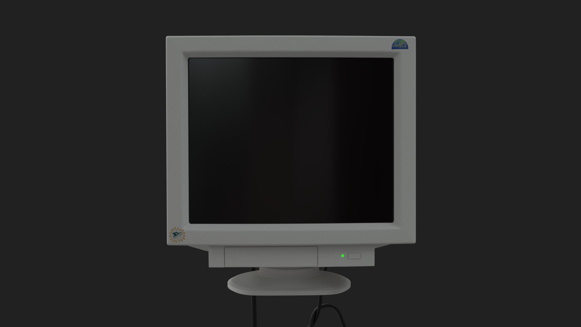 Old PC Monitor 3D Model - TurboSquid 2412323