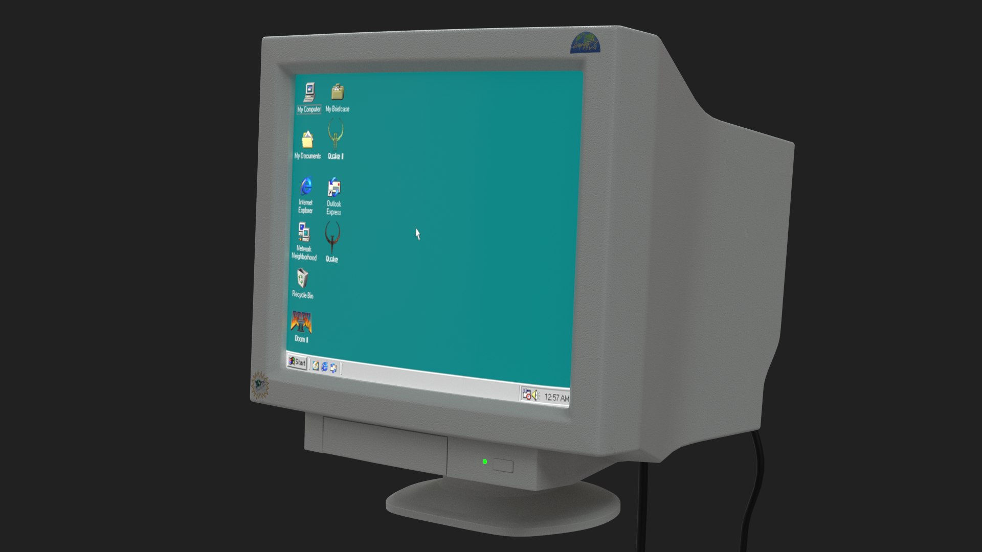Old PC Monitor 3D Model - TurboSquid 2412323