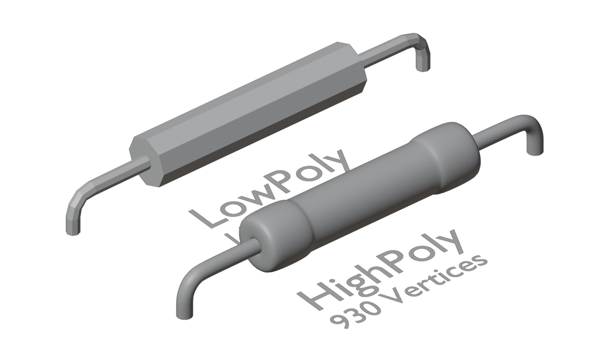 Free Low And High Poly Resistors Model - TurboSquid 2436908