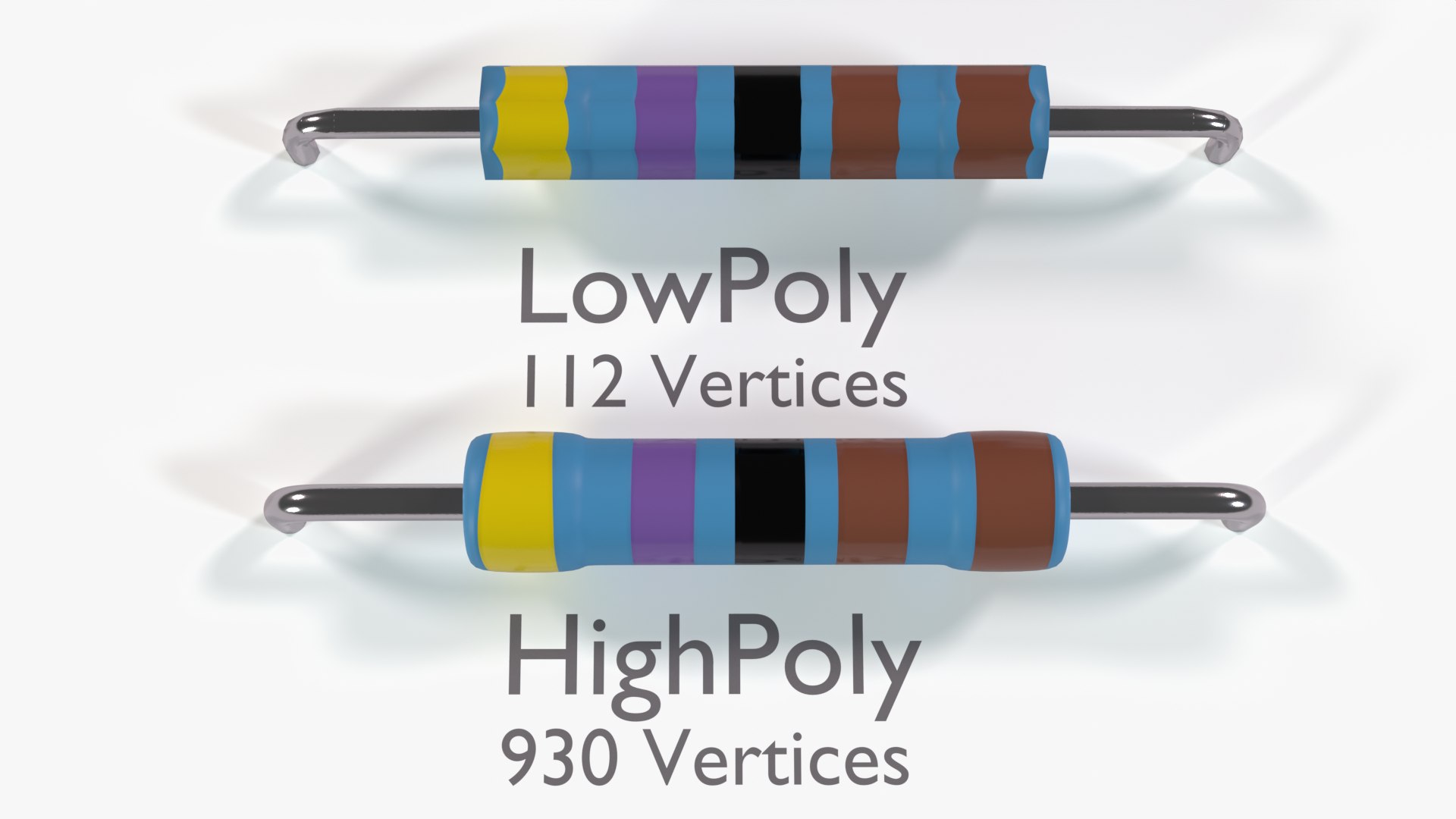 Free Low And High Poly Resistors Model - TurboSquid 2436908