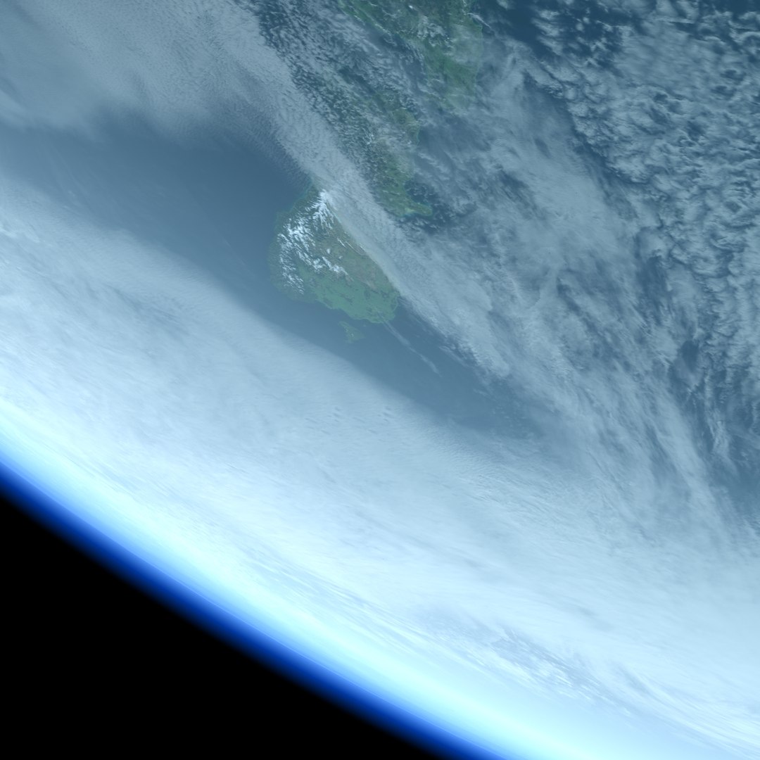 3d model of solar 86k earth surface