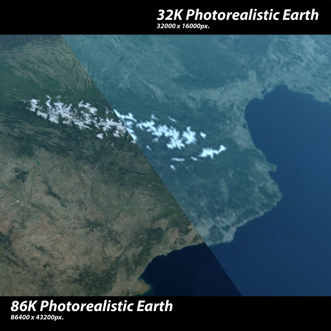 3d Model Of Solar 86k Earth Surface