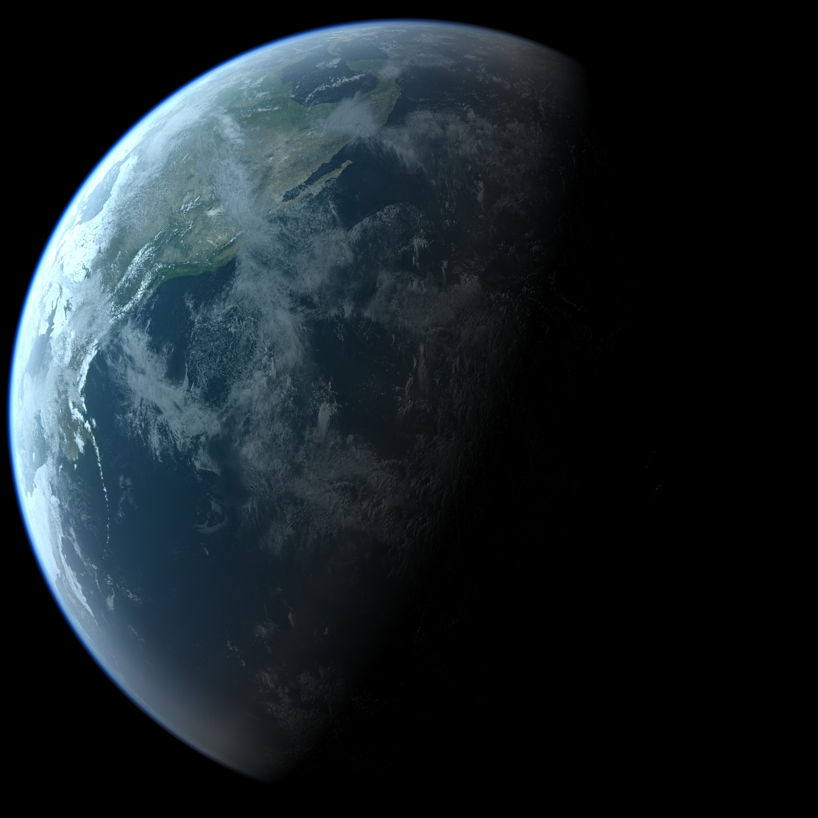 3d model of solar 86k earth surface