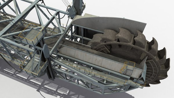 Bagger 293 Bucket Wheel Excavator 3D model - TurboSquid 1780510