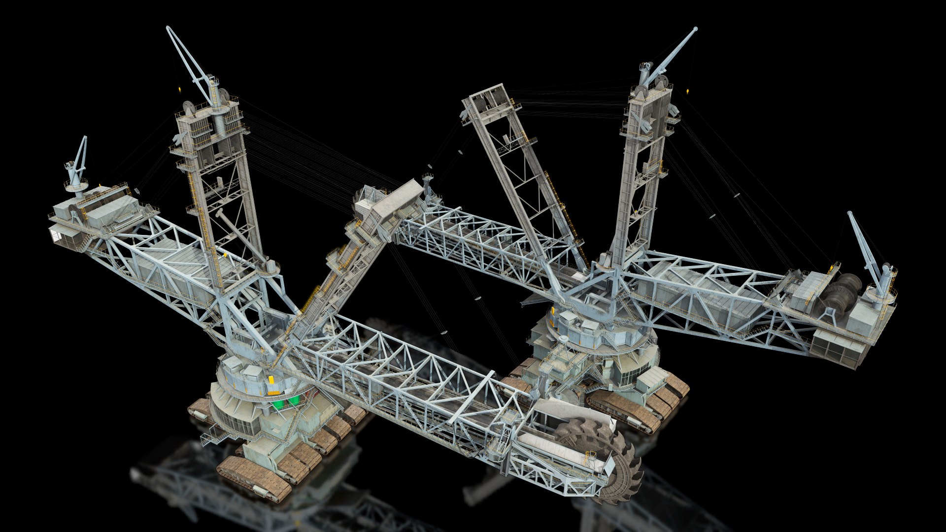 Bagger 293 Bucket Wheel Excavator 3D model - TurboSquid 1780510