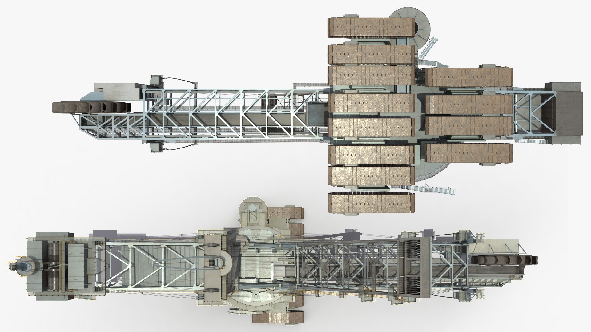 Bagger 293 Bucket Wheel Excavator 3D model - TurboSquid 1780510