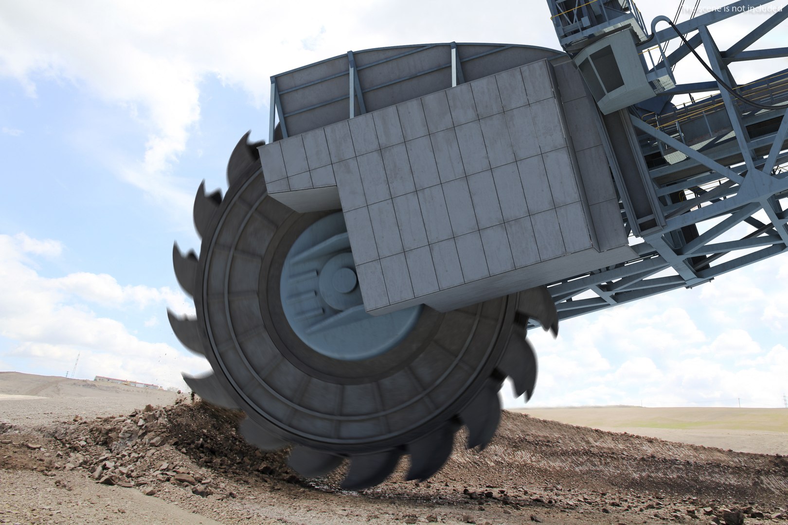 Bagger 293 Bucket Wheel Excavator 3D model - TurboSquid 1780510