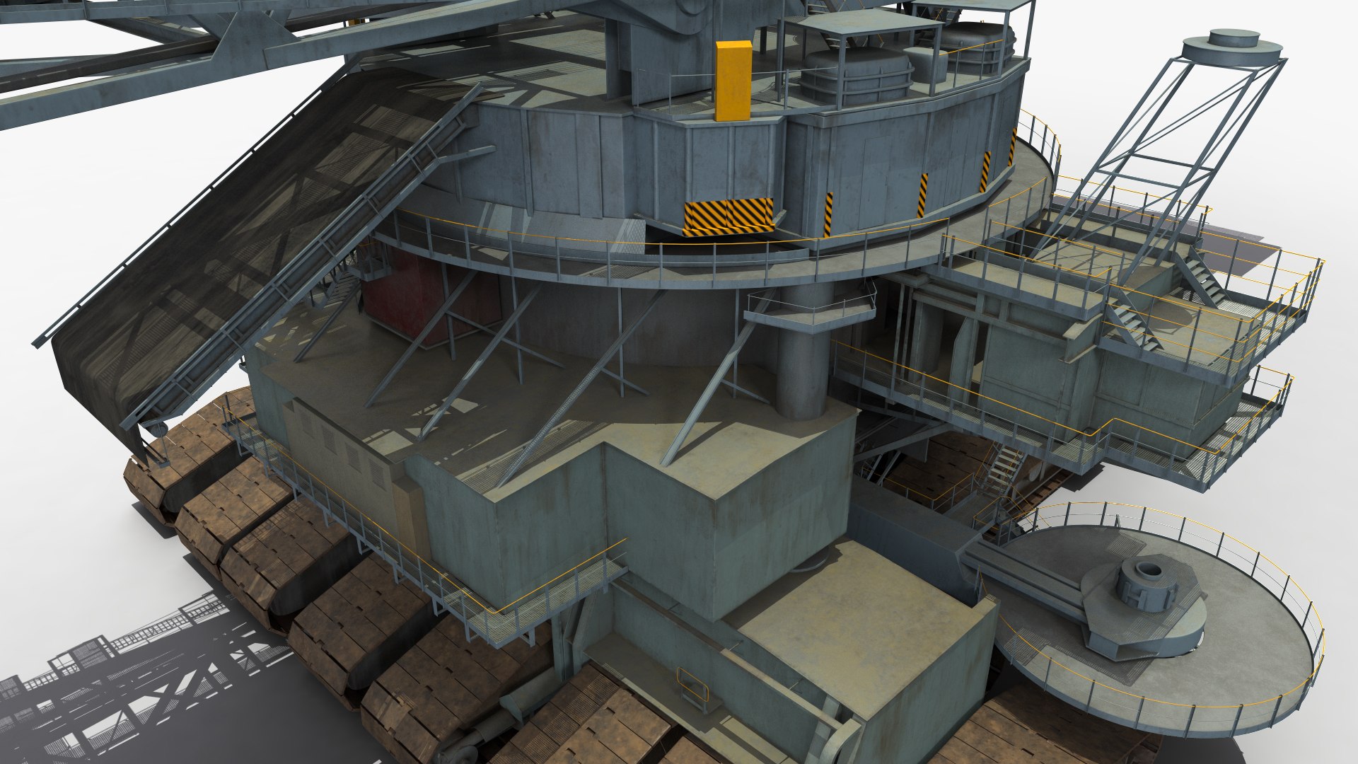 Bagger 293 Bucket Wheel Excavator 3D model - TurboSquid 1780510