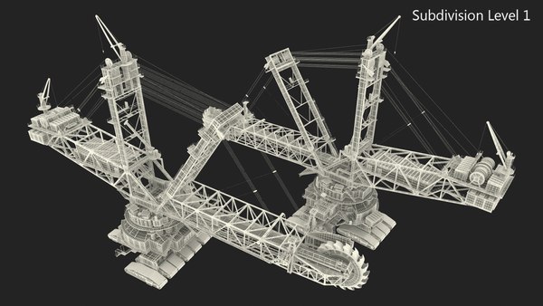Bagger 293 Bucket Wheel Excavator 3D model - TurboSquid 1780510