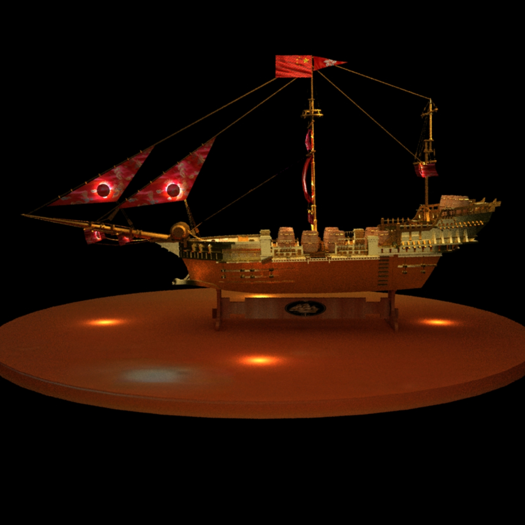 Chinese Treasure Ship 3D Model - TurboSquid 1294859