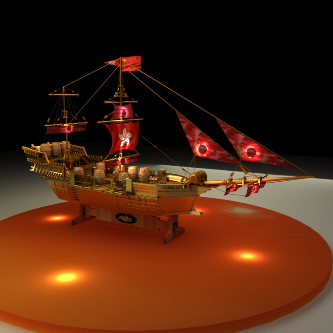 Chinese Treasure Ship 3D Model - TurboSquid 1294859