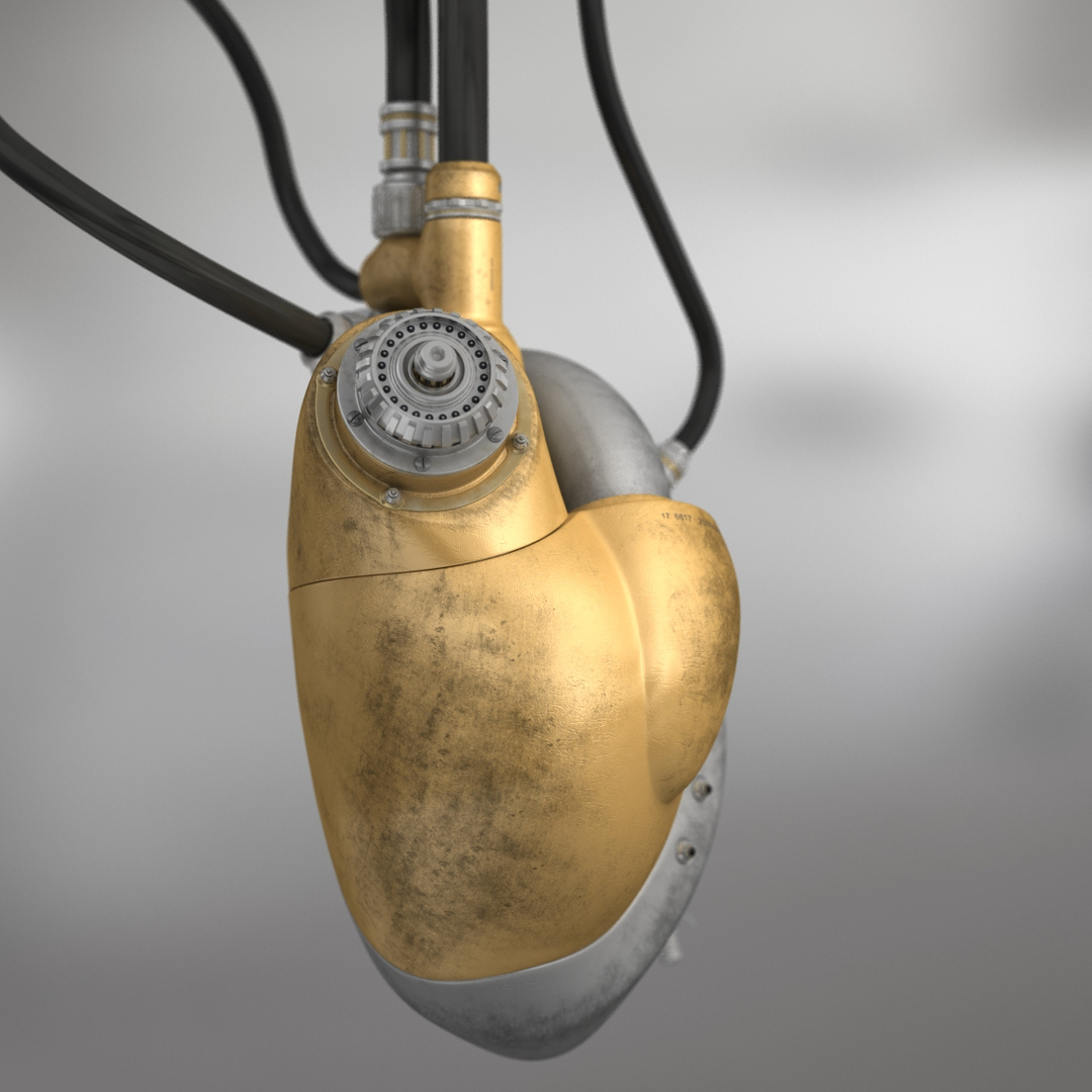 3d model mechanical heart