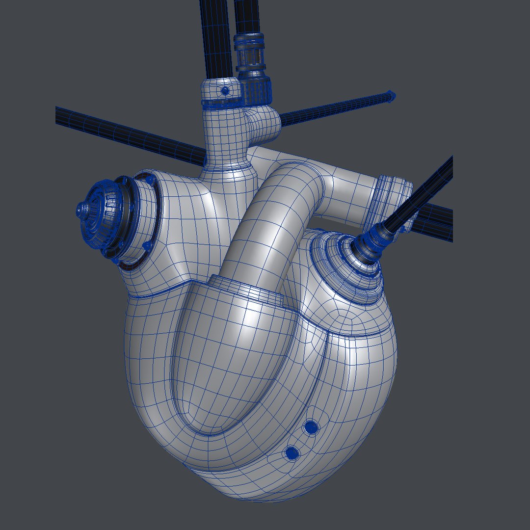 3d Model Mechanical Heart