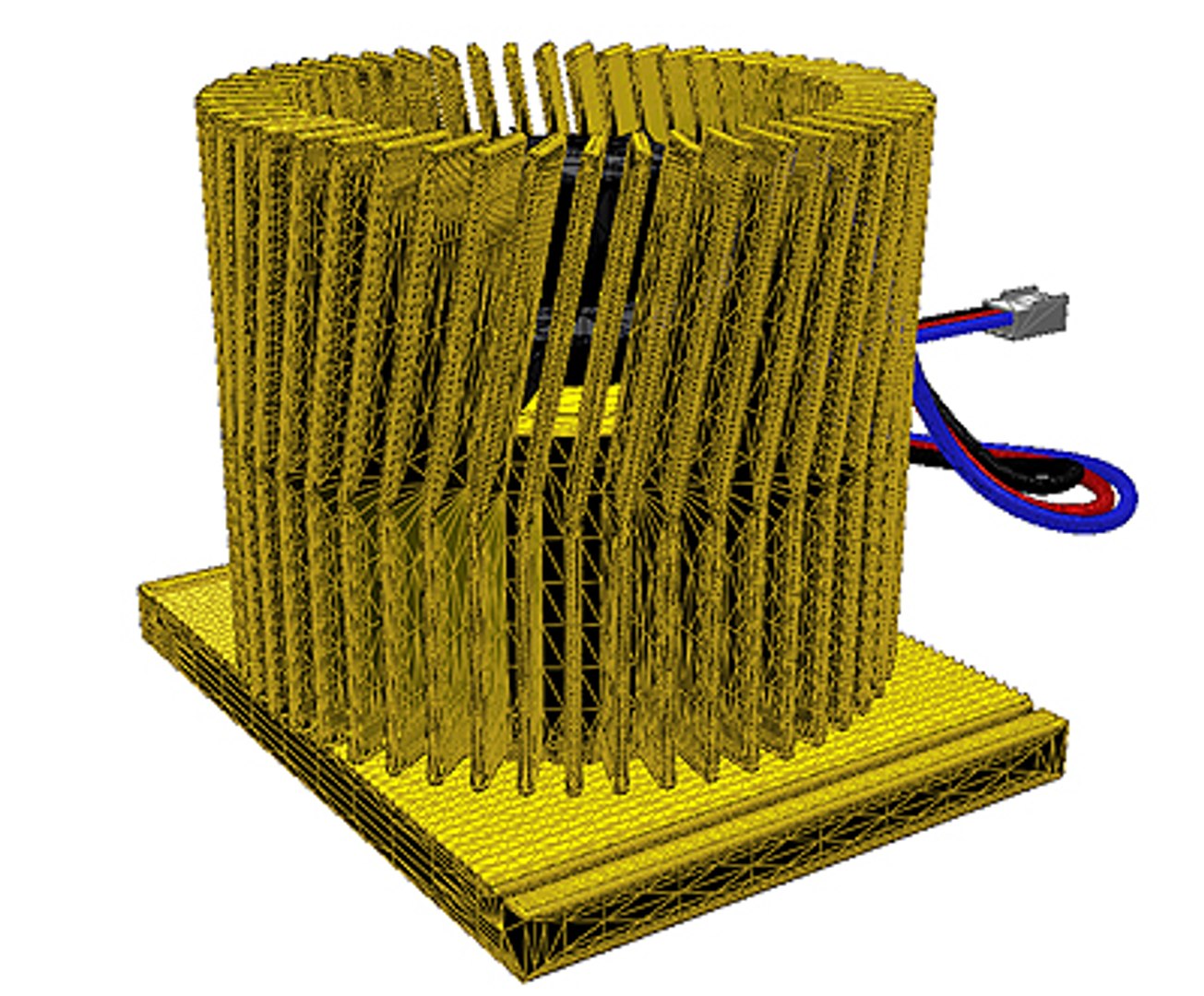 3d Model Pentium-4 Cpu Cooler Socket