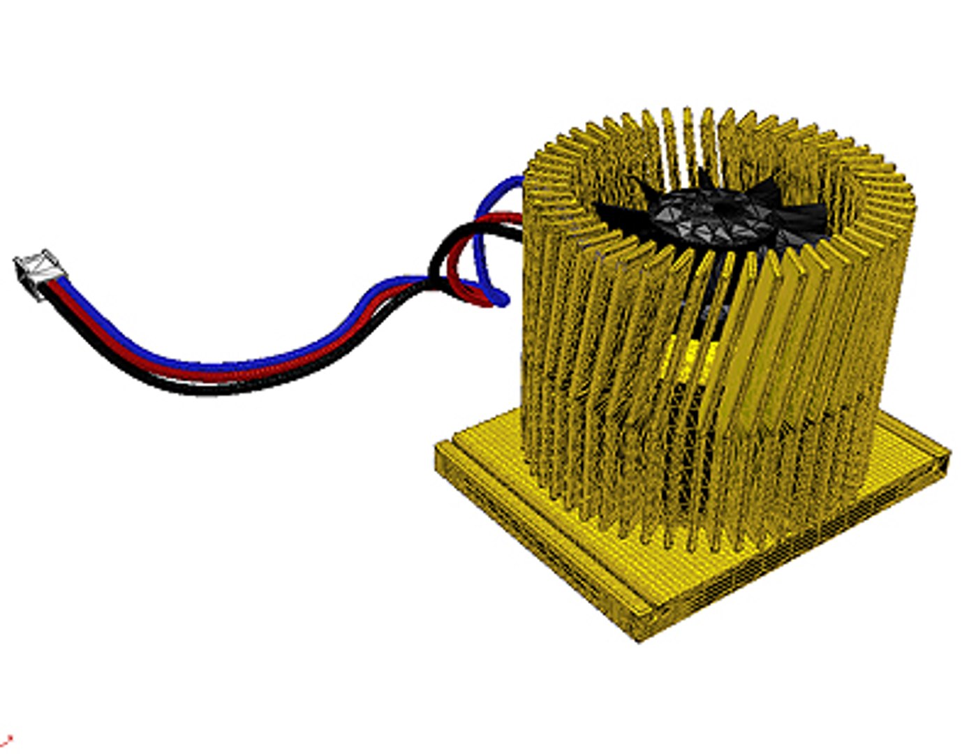3d Model Pentium-4 Cpu Cooler Socket
