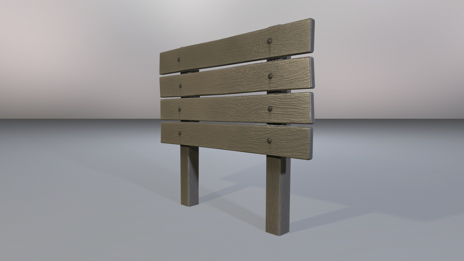 3ds Max Wooden Sign
