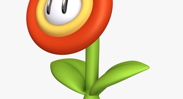 3D flower super mario assets - TurboSquid 1370333