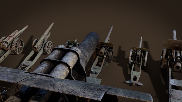 Cannon ww1 model - TurboSquid 1425839