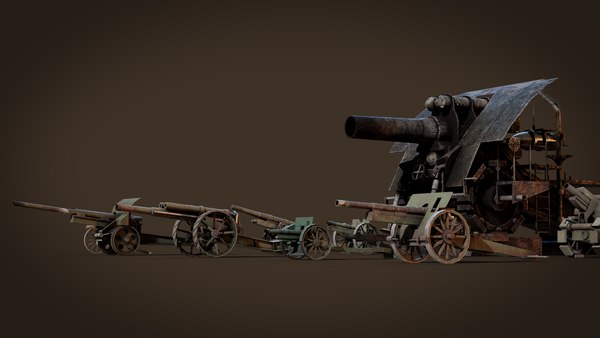Cannon ww1 model - TurboSquid 1425839