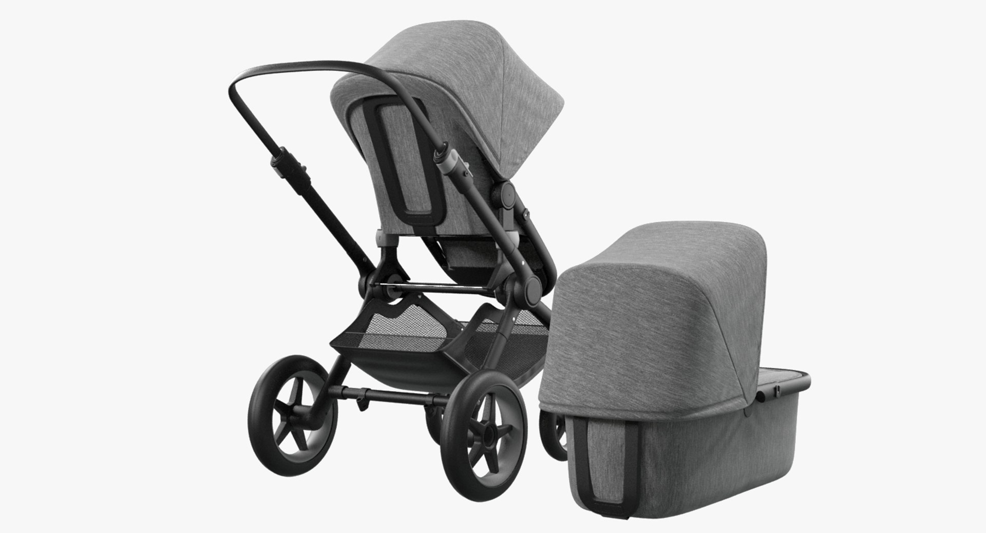 Bugaboo fox bassinet 3D model - TurboSquid 1397965