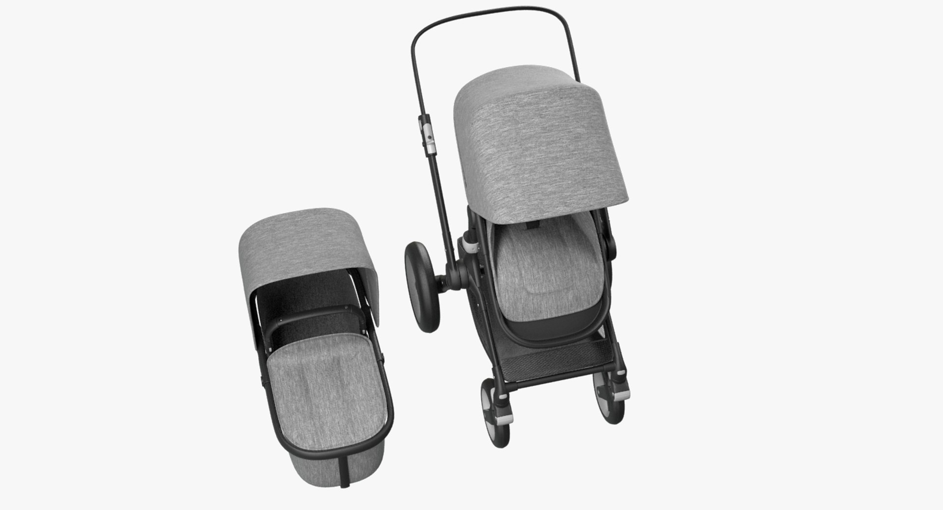 Bugaboo fox bassinet 3D model - TurboSquid 1397965