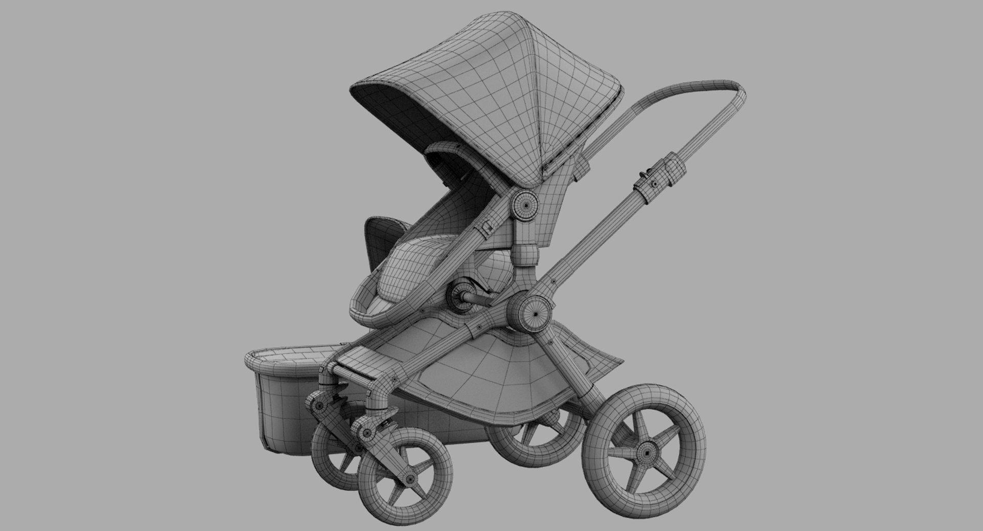 Bugaboo fox bassinet 3D model - TurboSquid 1397965