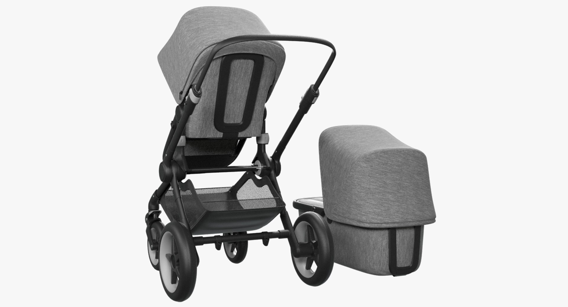 Bugaboo fox bassinet 3D model - TurboSquid 1397965