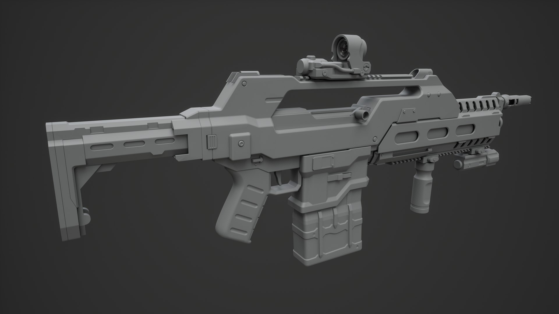 M1A2 Pulse Rifle Model - TurboSquid 2187086