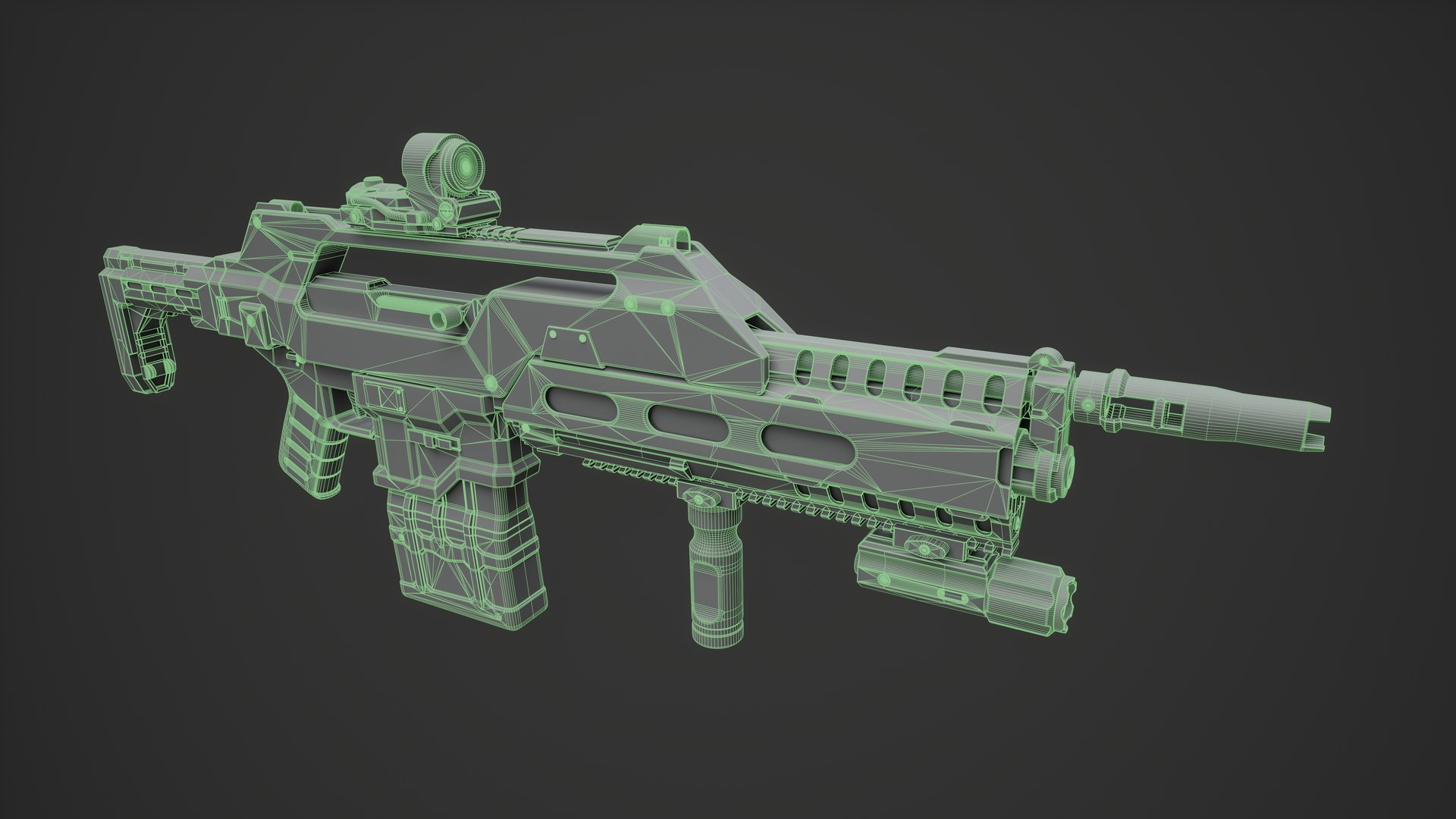 M1A2 Pulse Rifle Model - TurboSquid 2187086