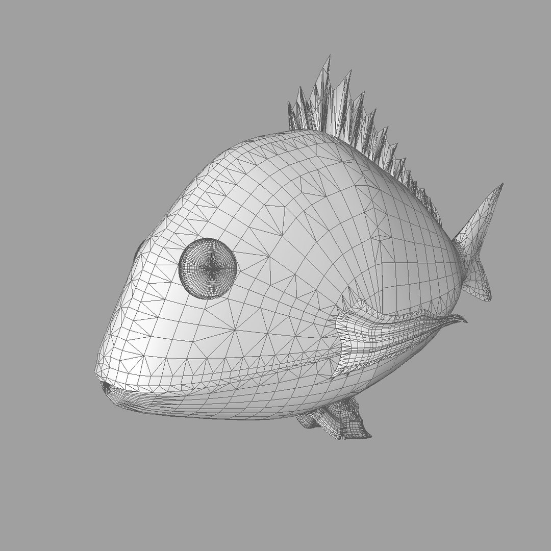3d model snapper fish