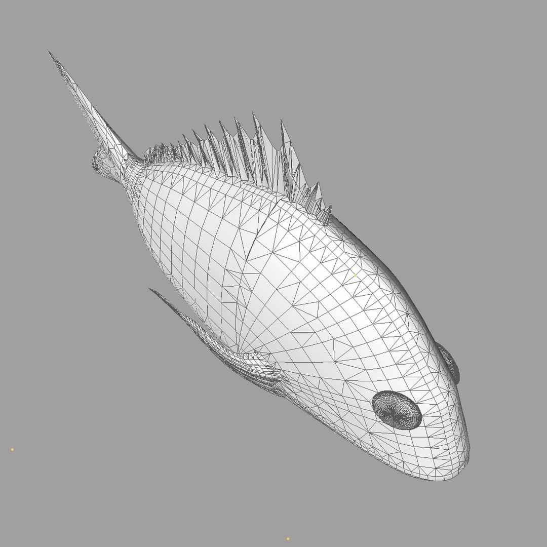3d model snapper fish
