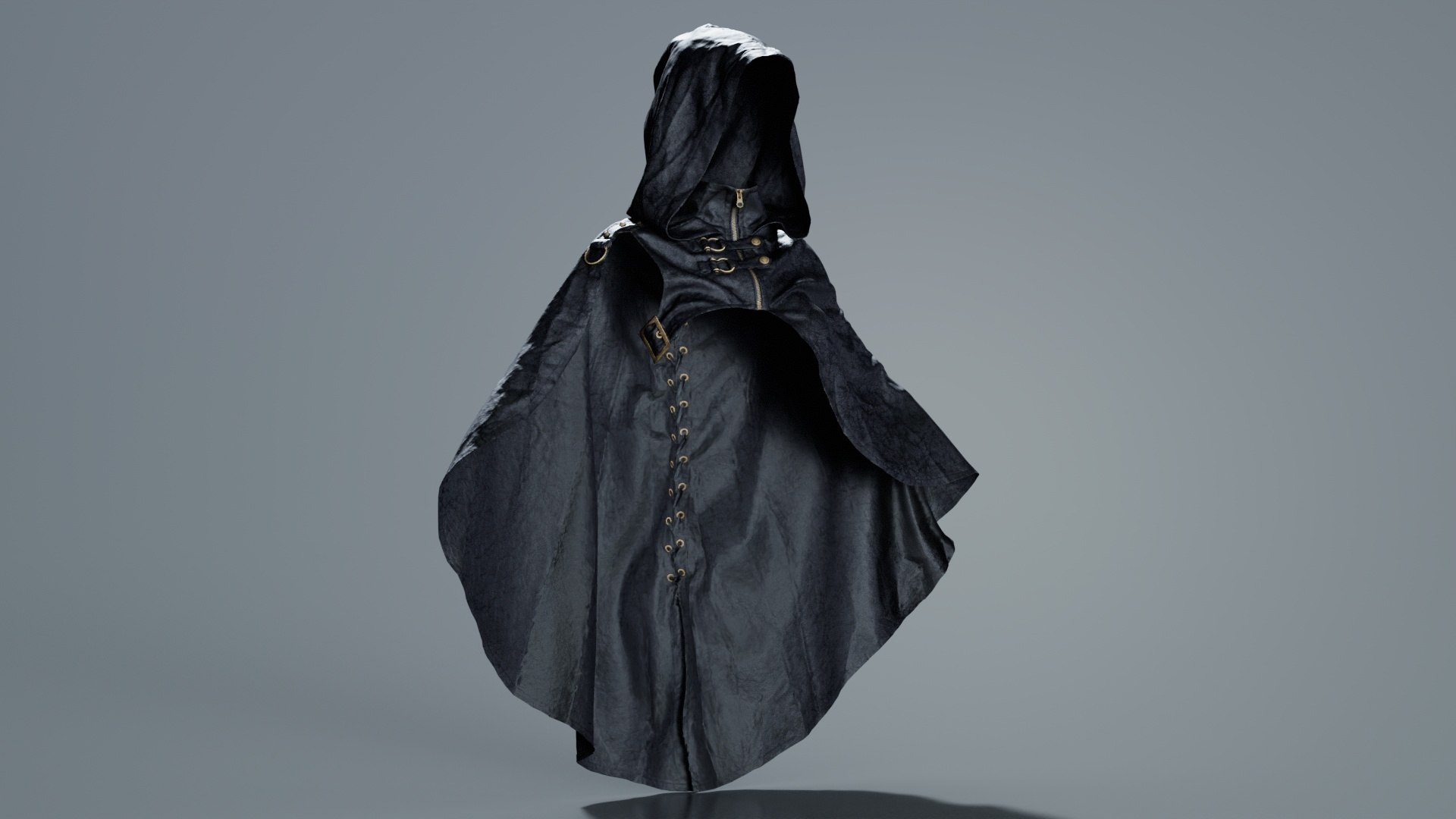 Cracked Leather Riding Cape Remastered 3D Model - TurboSquid 2361722