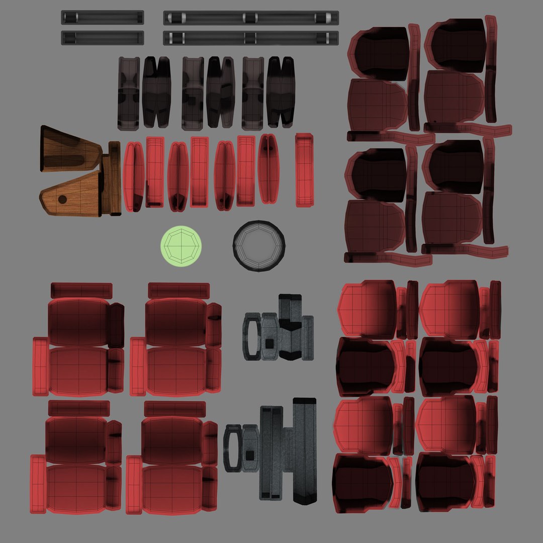 Theaters Seat 3ds