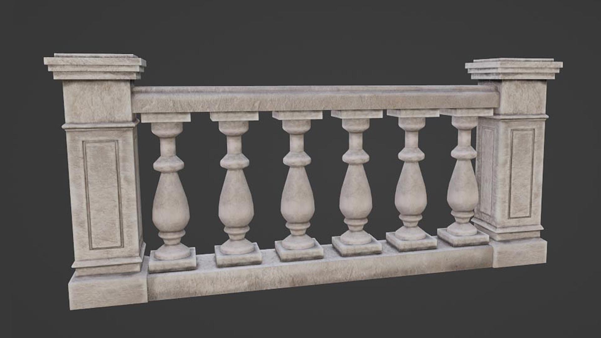 RomanGreek Balcony 3D - TurboSquid 1998367