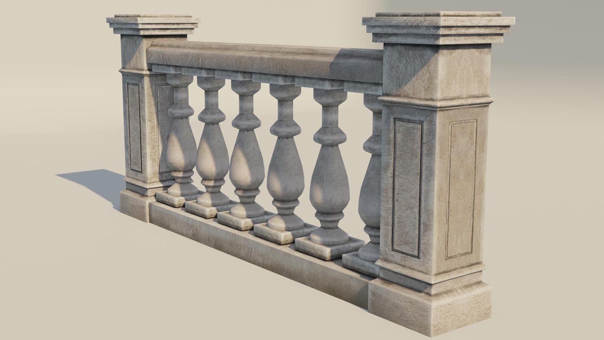 RomanGreek Balcony 3D - TurboSquid 1998367
