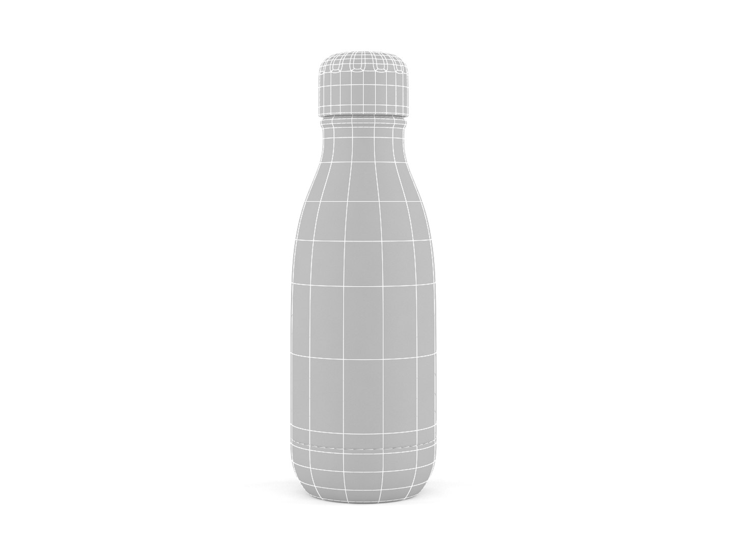 Simple Modern Wave Water Bottle 3D Model - TurboSquid 1602744