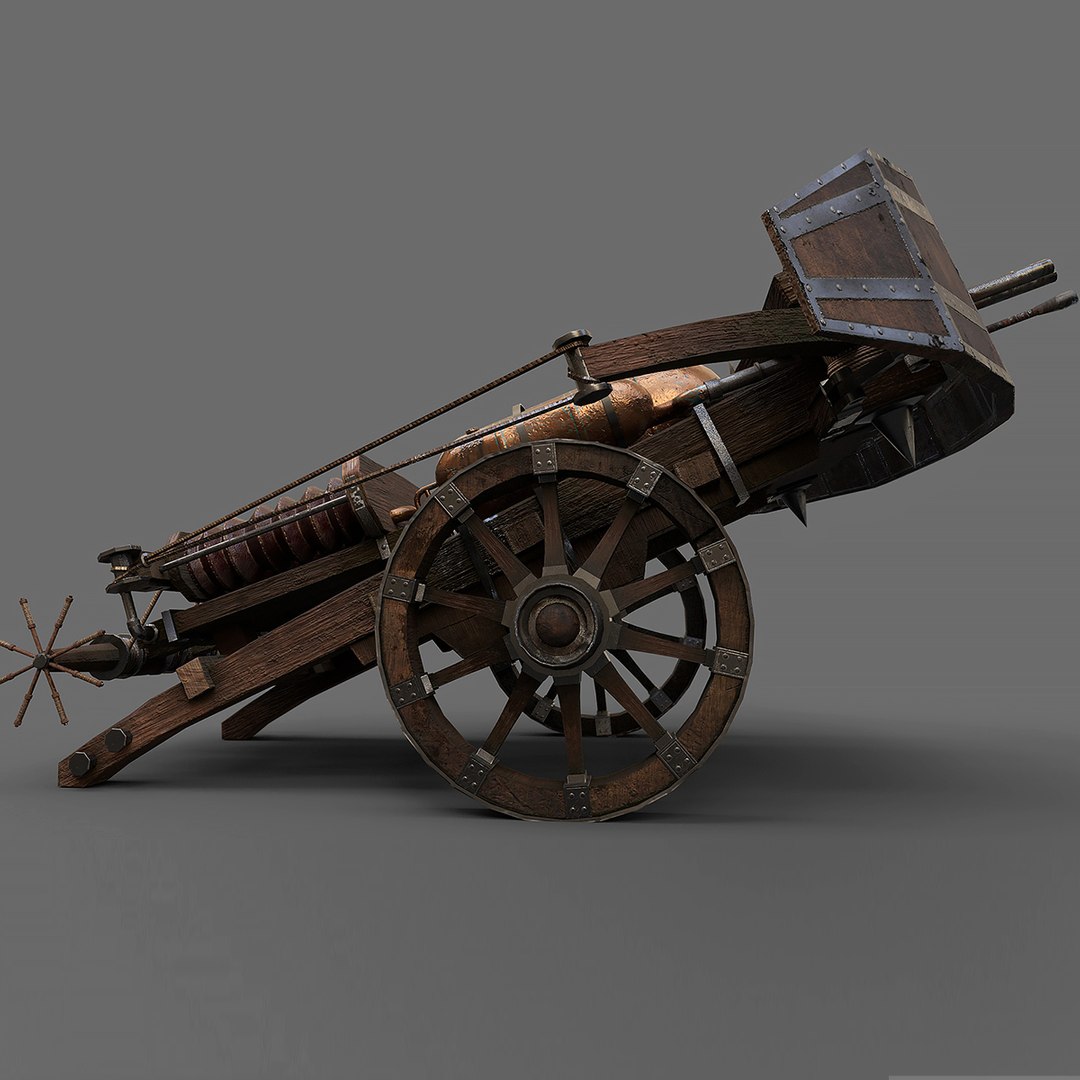 3D Medieval Flamethrower Ballista - TurboSquid 1526066