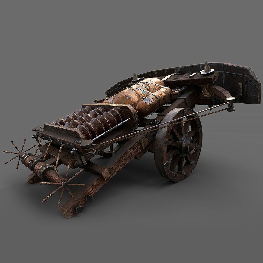 3D Medieval Flamethrower Ballista - TurboSquid 1526066