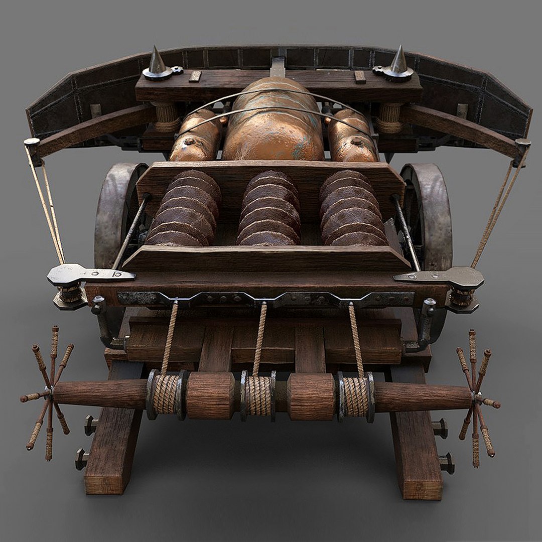 3D Medieval Flamethrower Ballista - TurboSquid 1526066